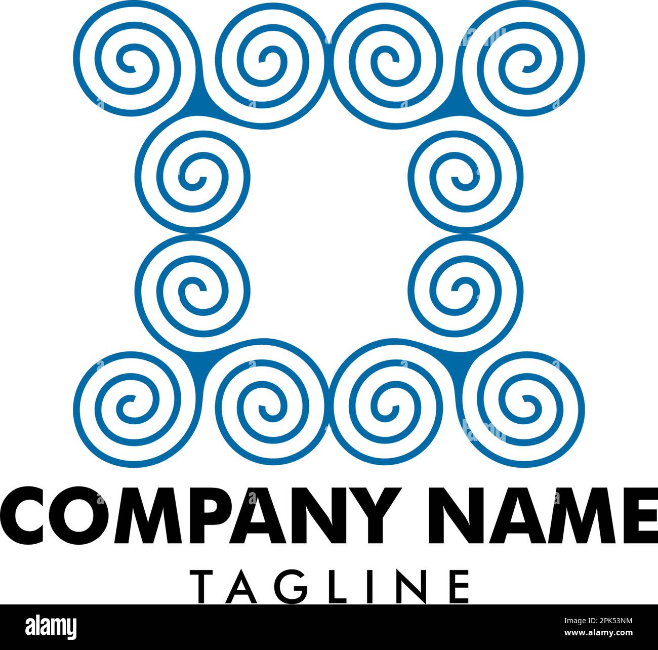 Spiral Logo Template Vector Illustration Stock Vector Image & Art - Alamy
