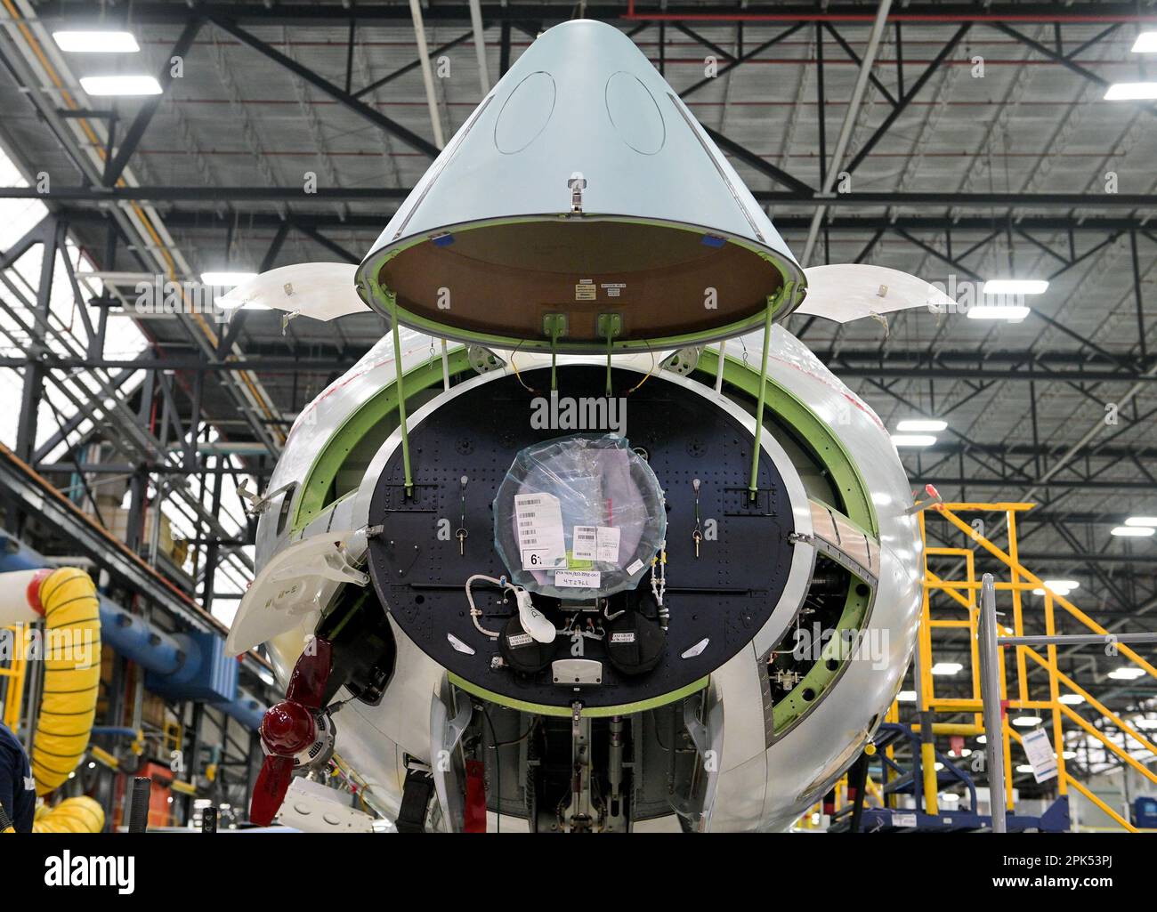 Montreal, Canada. 05th Apr, 2023. A Bombardier Challenger 650 aircraft ...