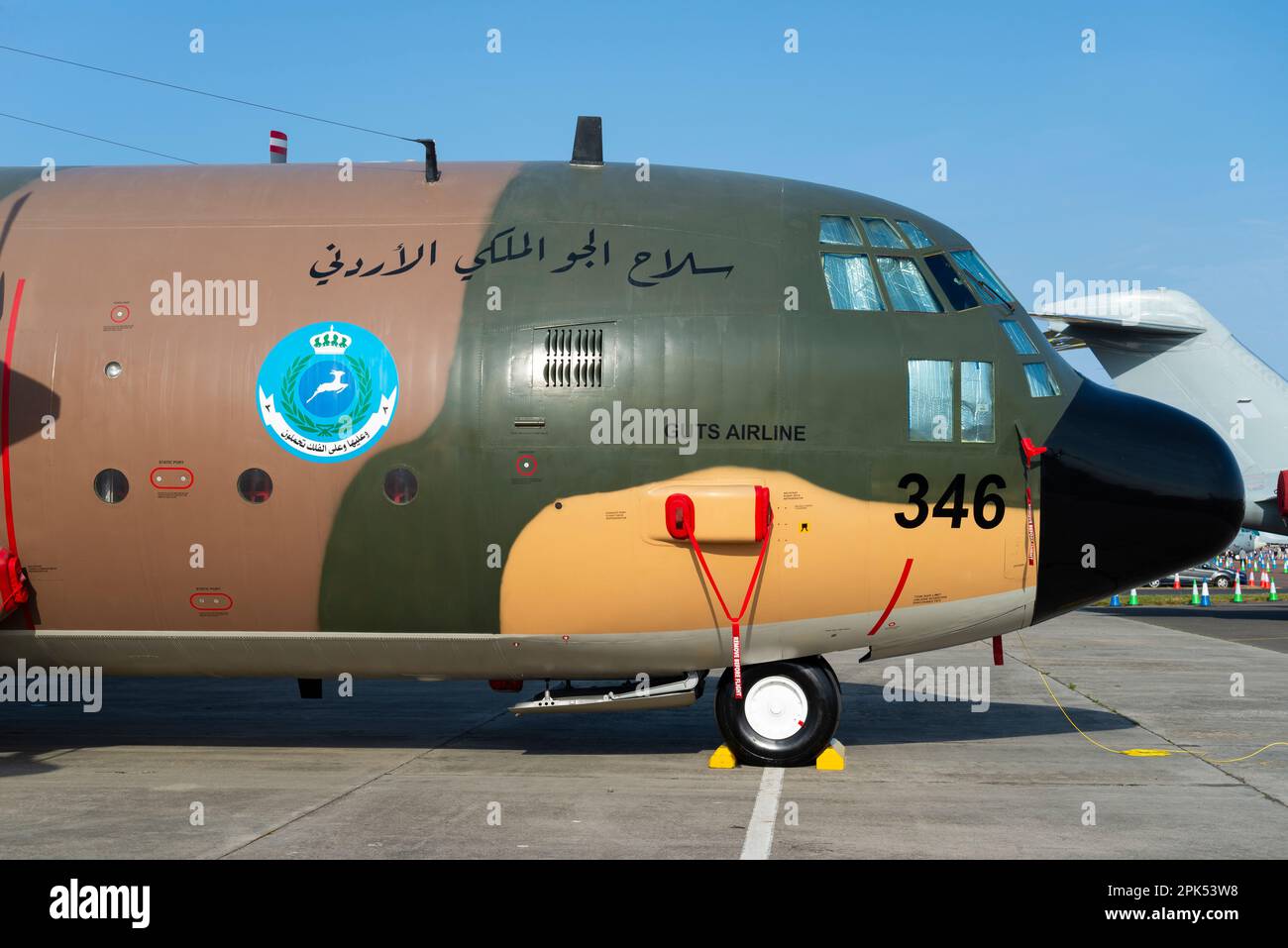 Royal Jordanian Air Force C-130H Hercules 346 belonging to "Guts ...