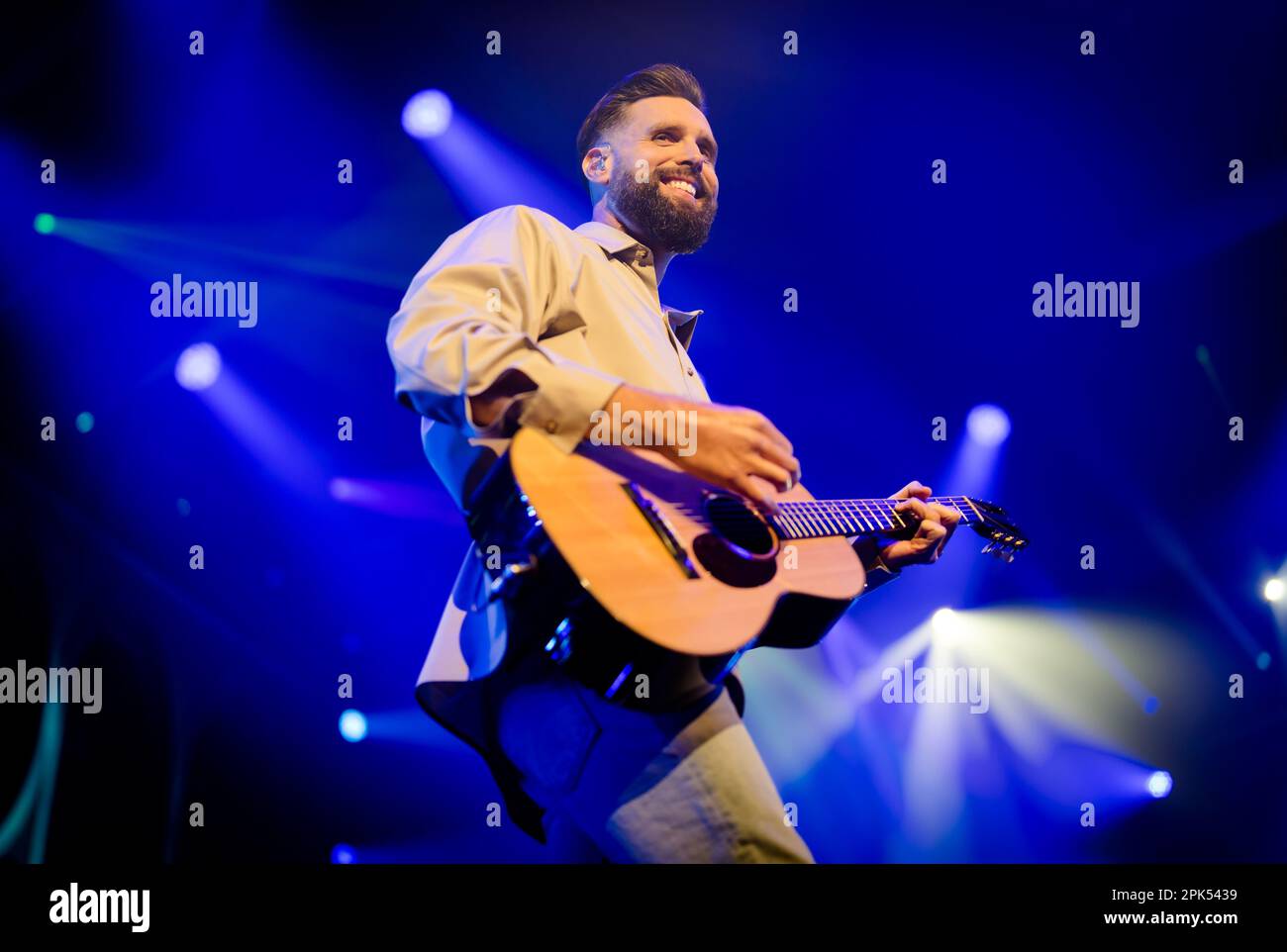 ROTTERDAM - Singer Nick during the first farewell concert of Nick ...