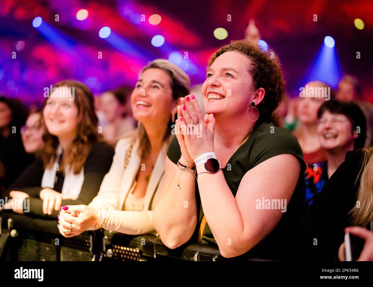 ROTTERDAM - Audience during Nick & Simon's performance at their first ...