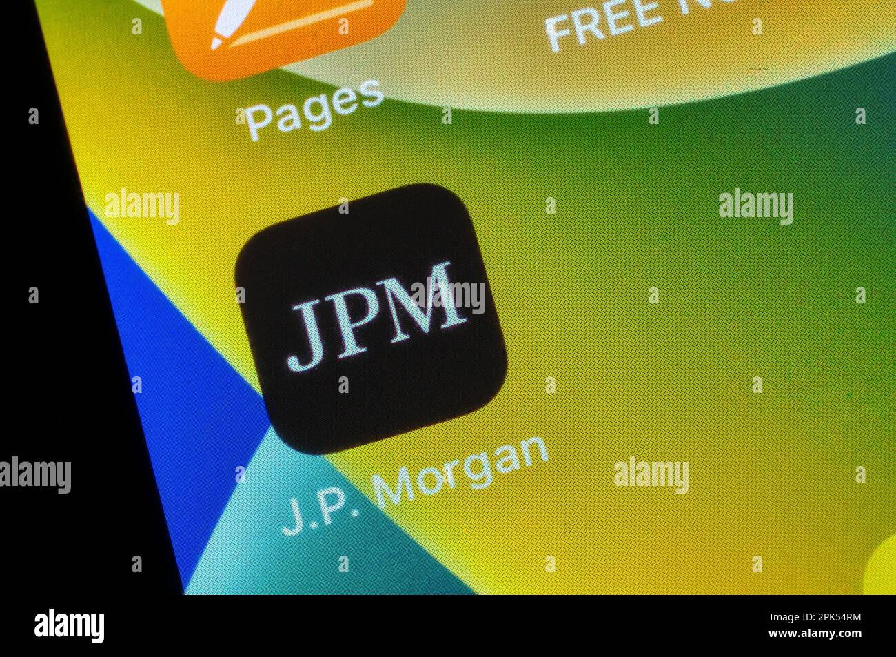 jp morgan app icon on a smartphone Stock Photo - Alamy