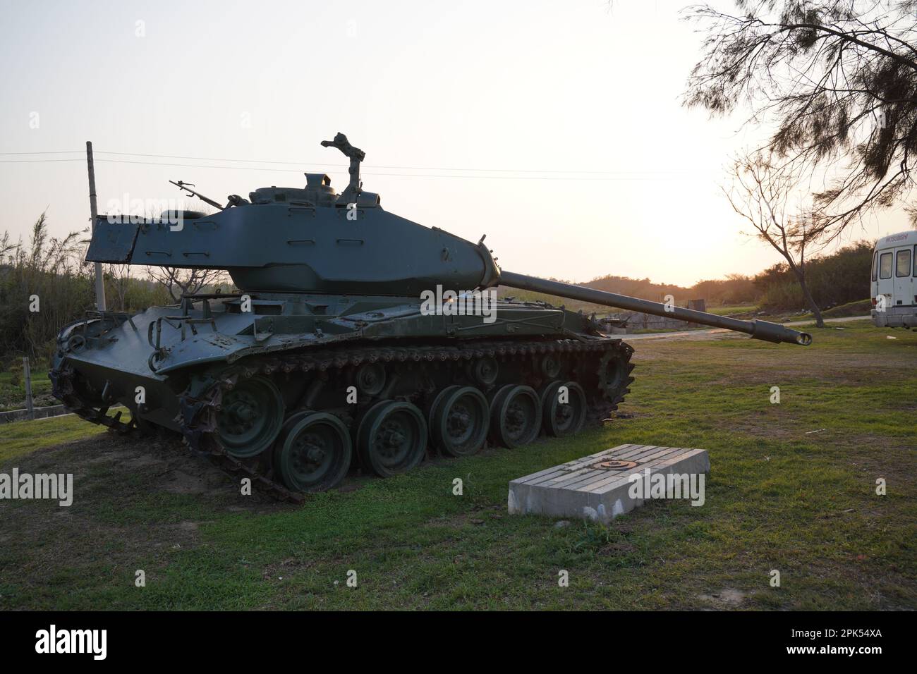 Tanks seen at the coast of kinmen island, Taiwan Stock Photo - Alamy