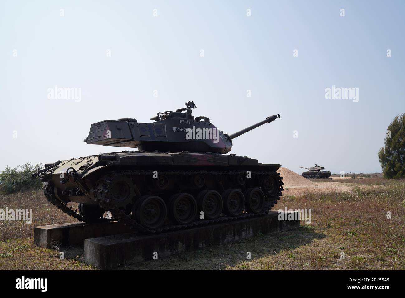 Tanks seen at the coast of kinmen island, Taiwan Stock Photo - Alamy