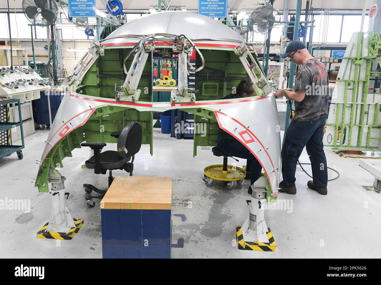 Montreal, Canada. 05th Apr, 2023. A Bombardier Challenger 650 aircraft ...