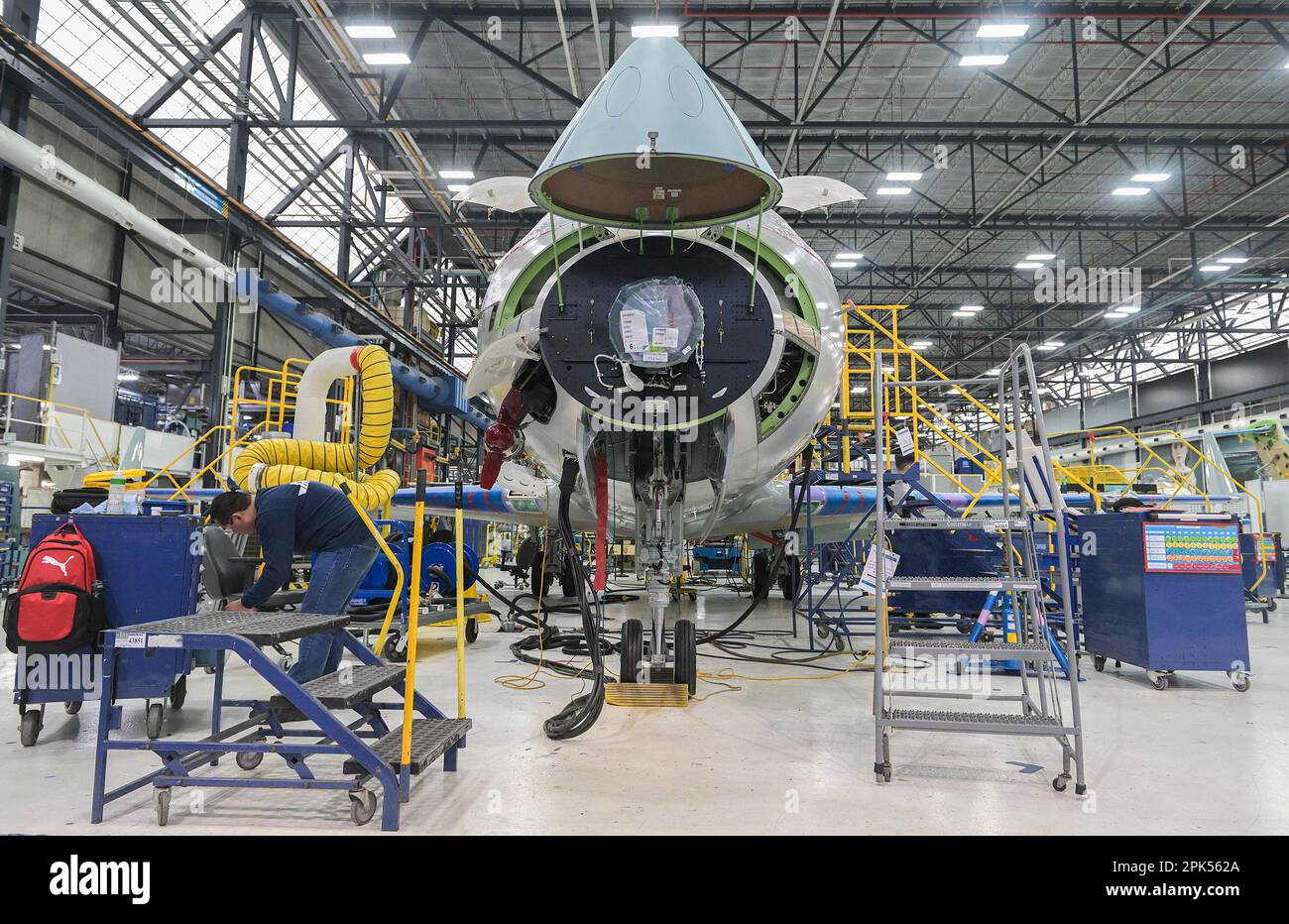 Montreal, Canada. 05th Apr, 2023. A Bombardier Challenger 650 aircraft ...