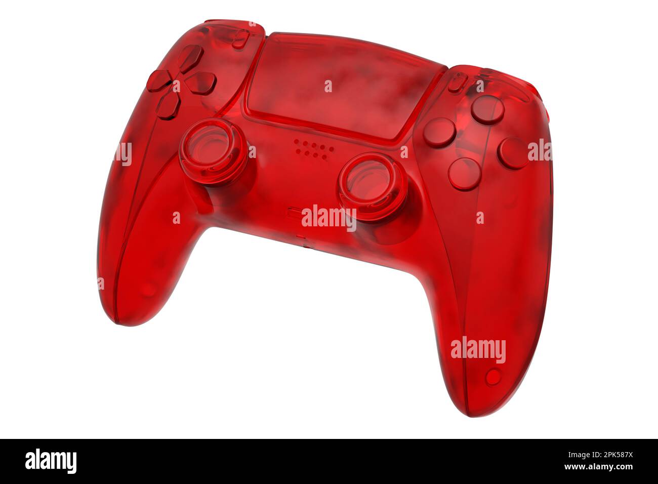 Realistic video game joystick in trendy style glassmorphism or frosted ...