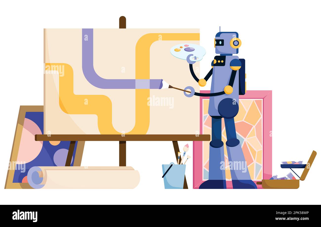 Artificial Intelligence Drawing Stock Vector Image And Art Alamy