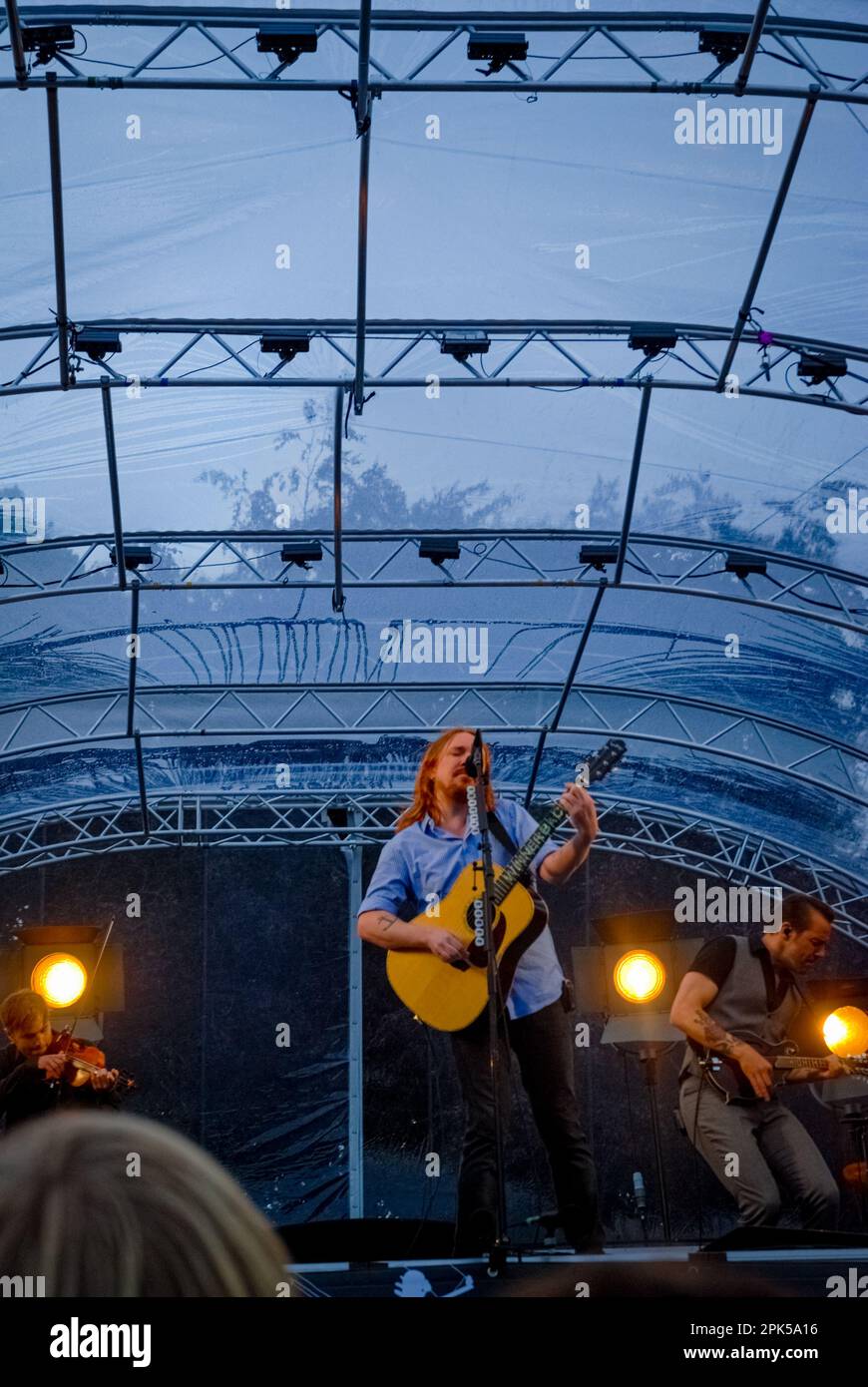 HELSINGBORG; SWEDEN – 10 JULY 2008: Swedish music artist Lars ...