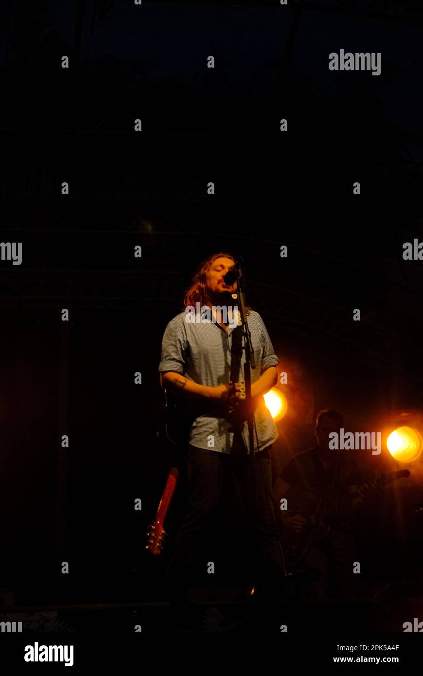 HELSINGBORG; SWEDEN – 10 JULY 2008: Swedish music artist Lars ...