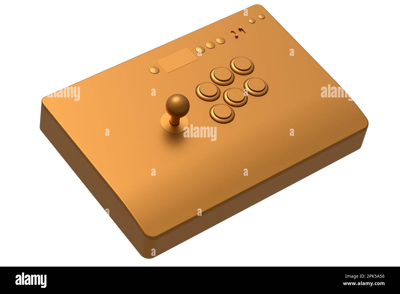 Vintage arcade stick with joystick and tournament-grade buttons with ...