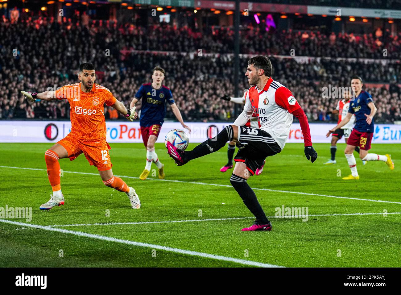 Rotterdam, Netherlands - 05/04/2023, Ajax goalkeeper Geronimo Rulli ...