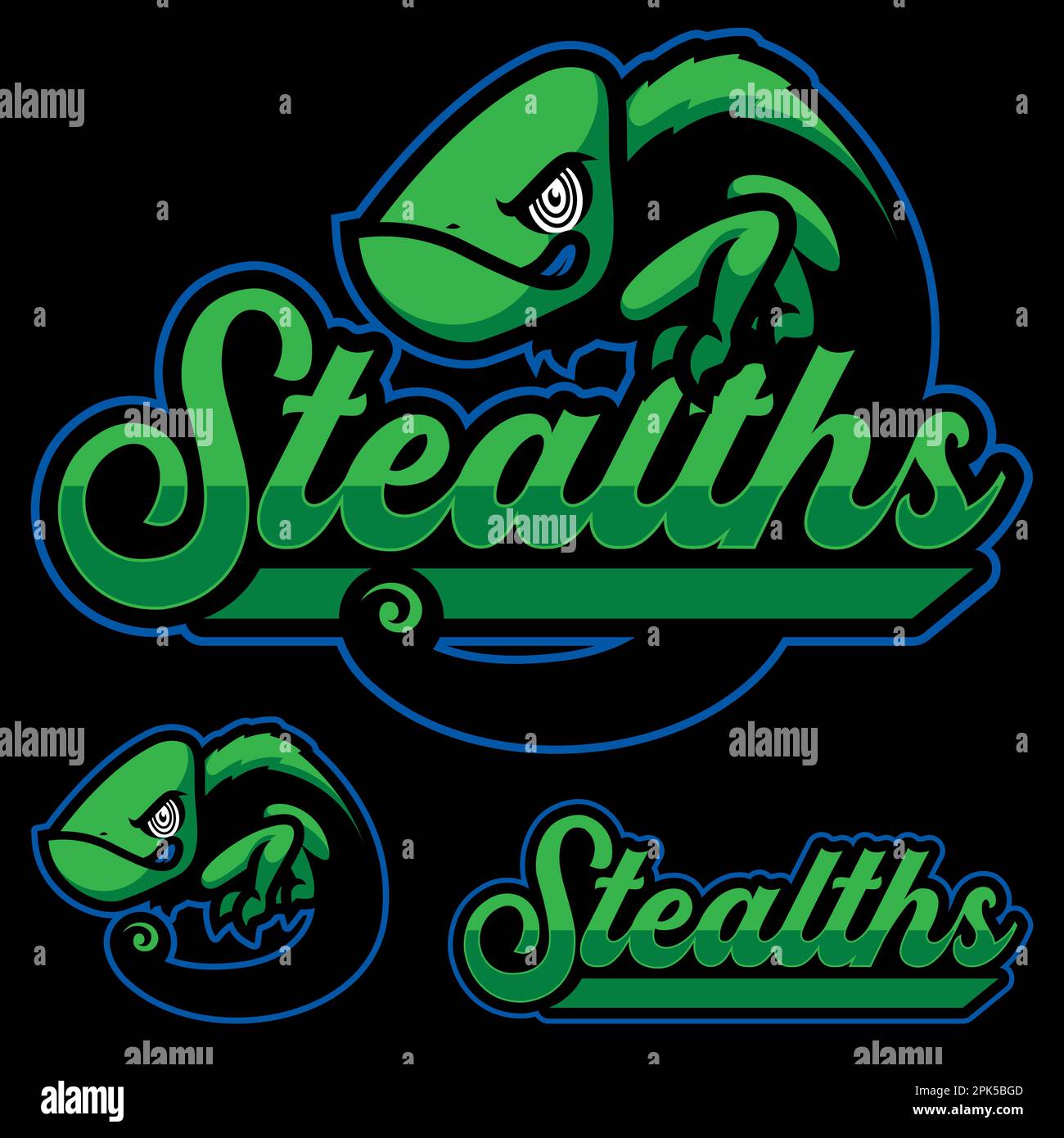 Chameleon Team Mascot Stock Vector Image & Art - Alamy