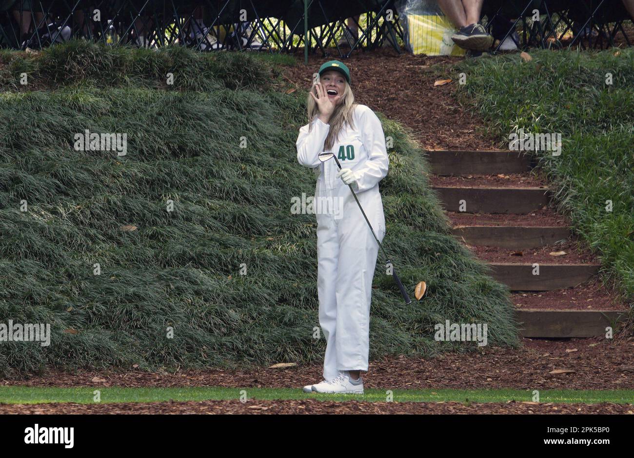 Augusta, United States. 05th Apr, 2023. Gabi Powel, girlfriend of Adam ...