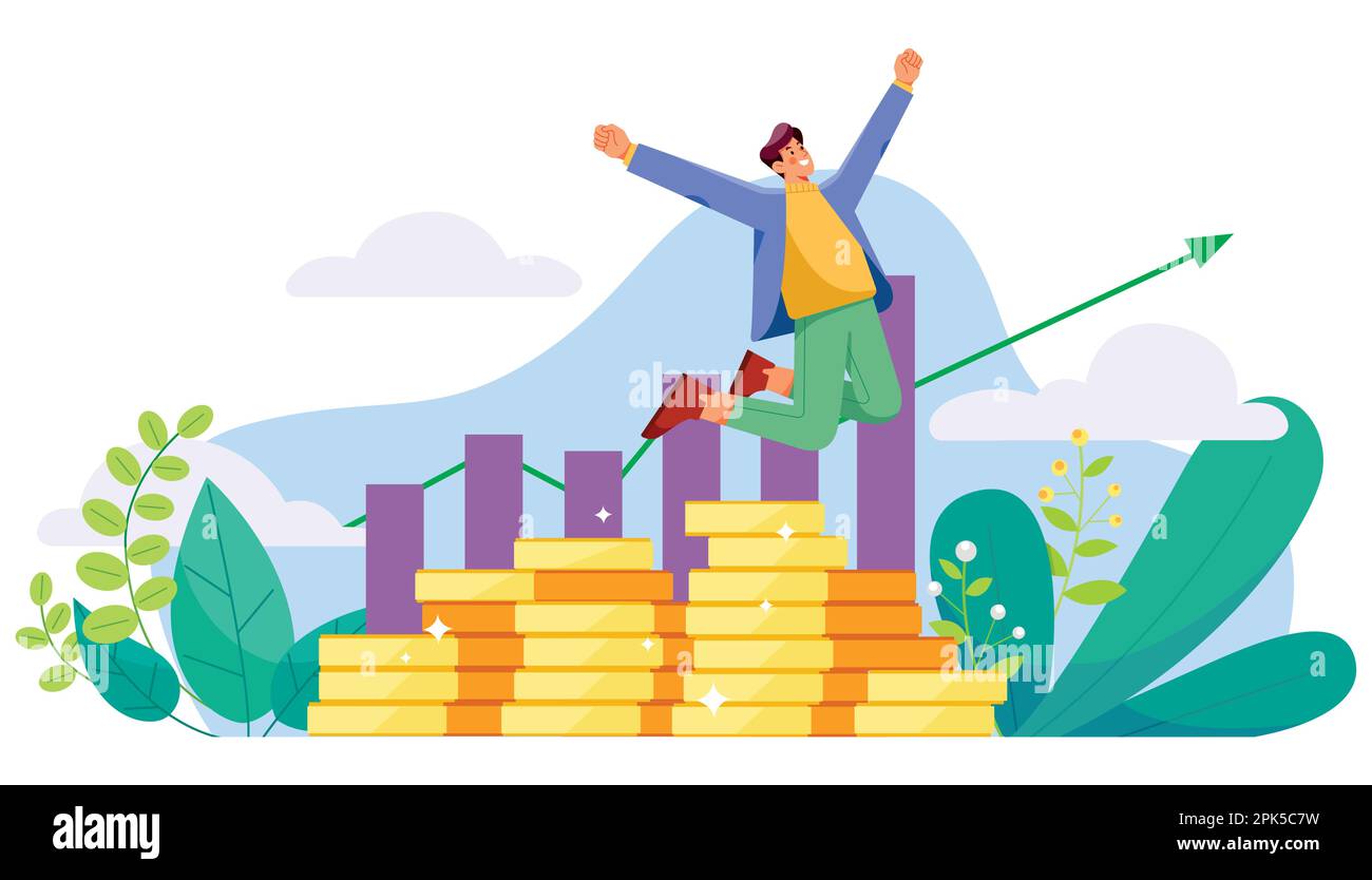 Getting Rich Celebration Stock Vector Image & Art - Alamy