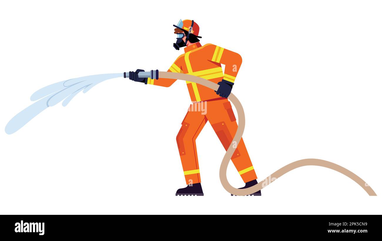 Firefighter building Cut Out Stock Images & Pictures - Alamy