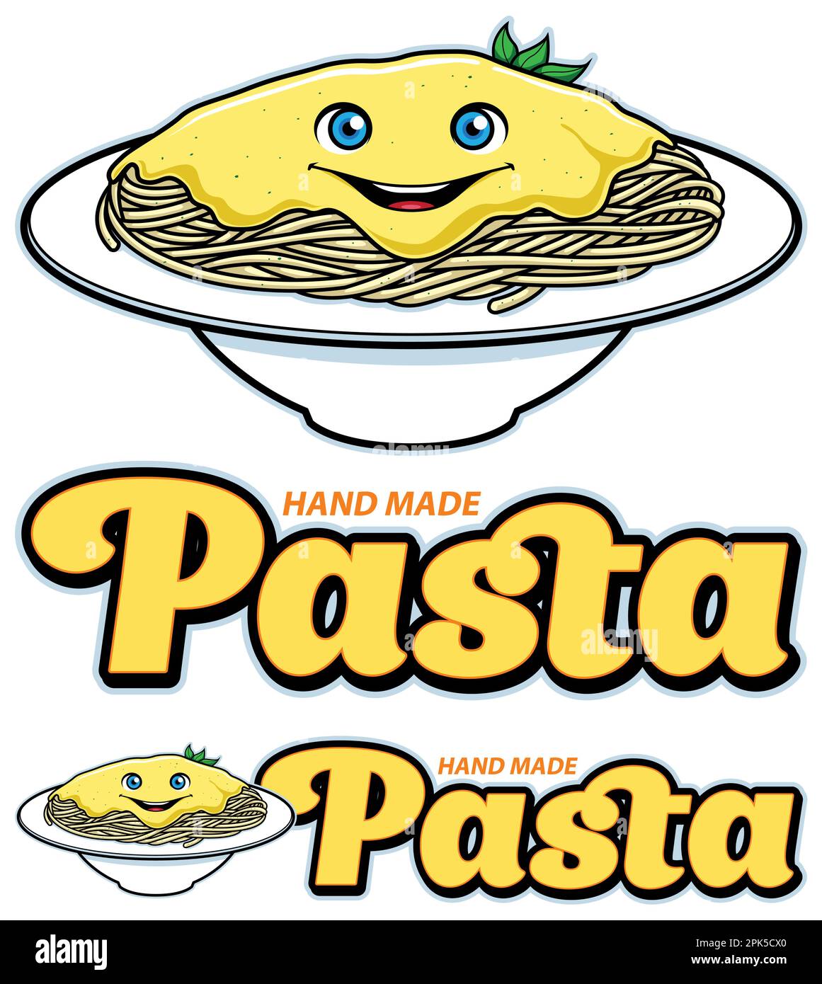 Pasta Food Mascot Stock Vector Image & Art - Alamy
