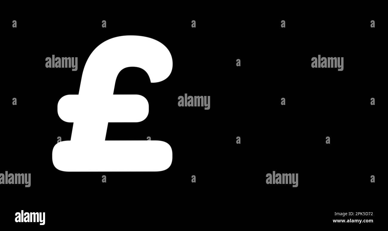 Image of pound symbol on black background with copy space Stock Photo ...