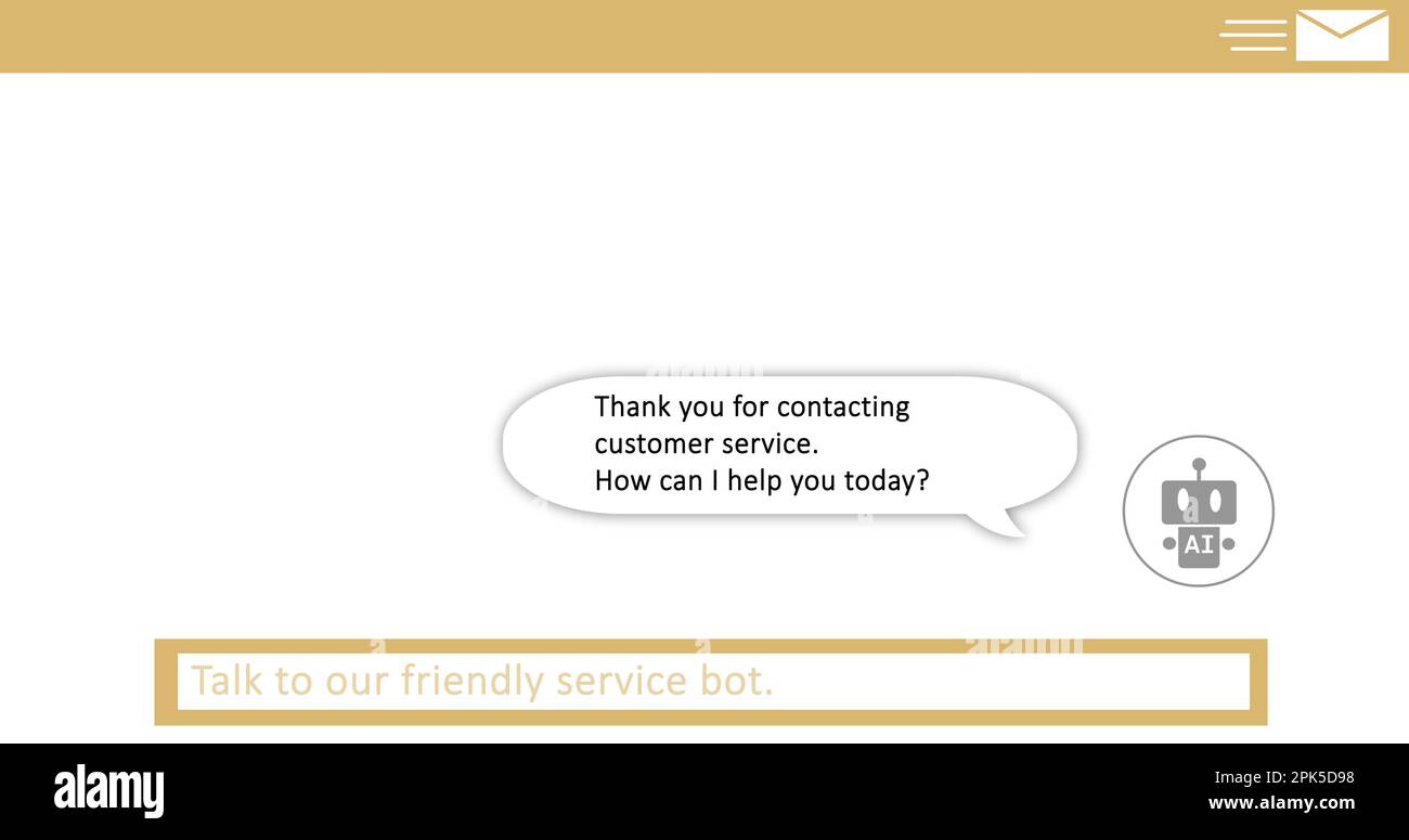 Image of digital screen with ai chat on white background Stock Photo ...