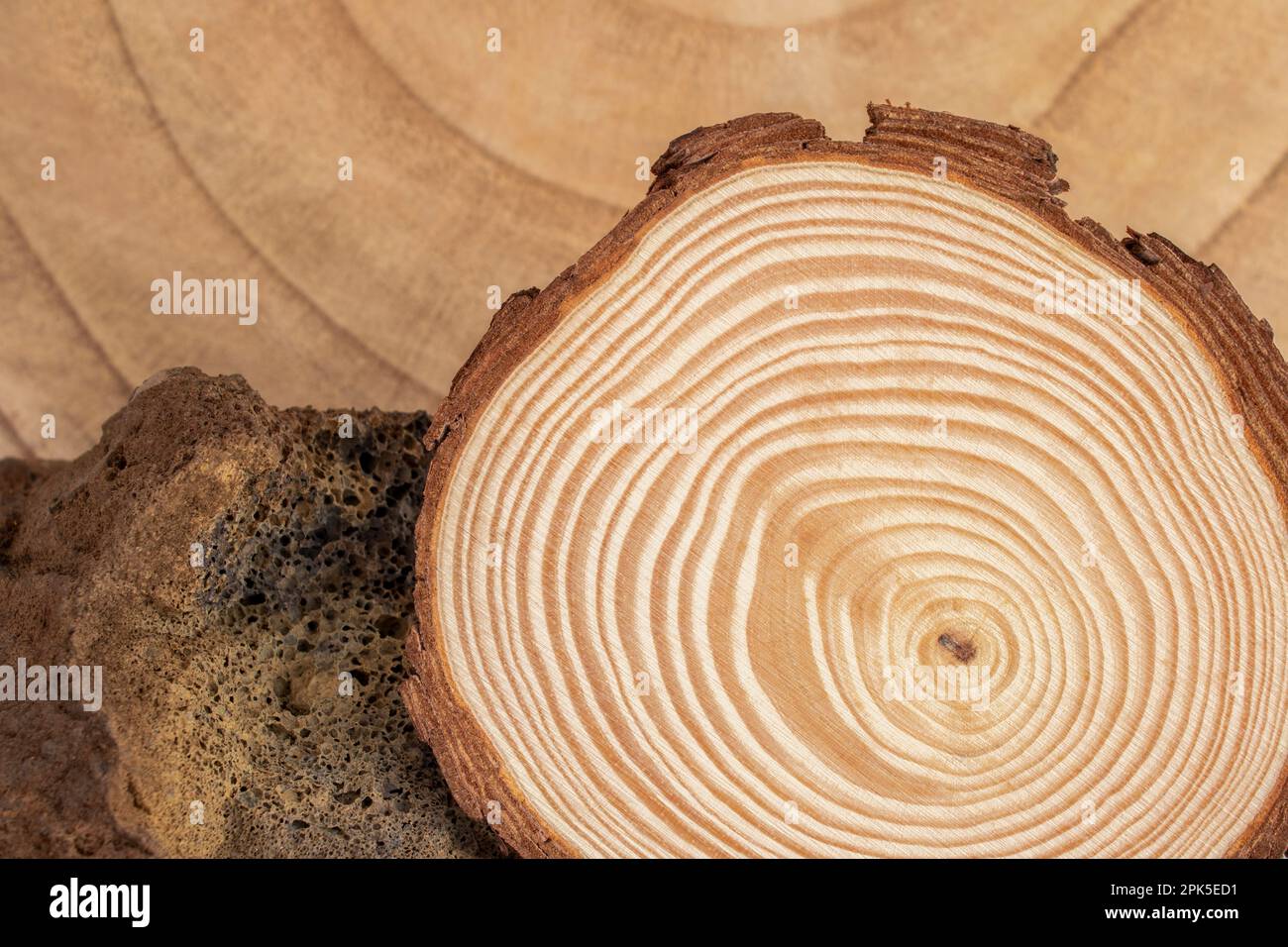 Wood and volcanic stone background Stock Photo - Alamy