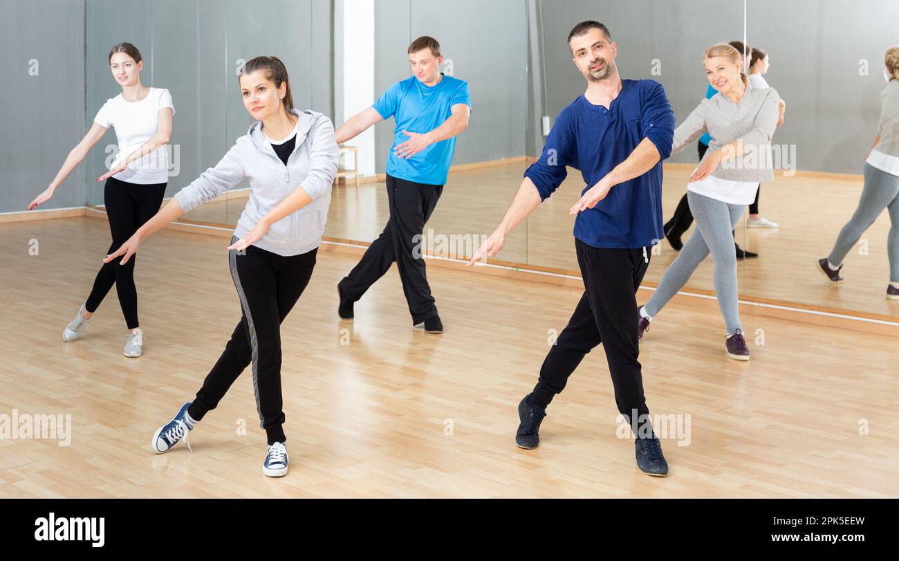 People enjoying active dances Stock Photo - Alamy