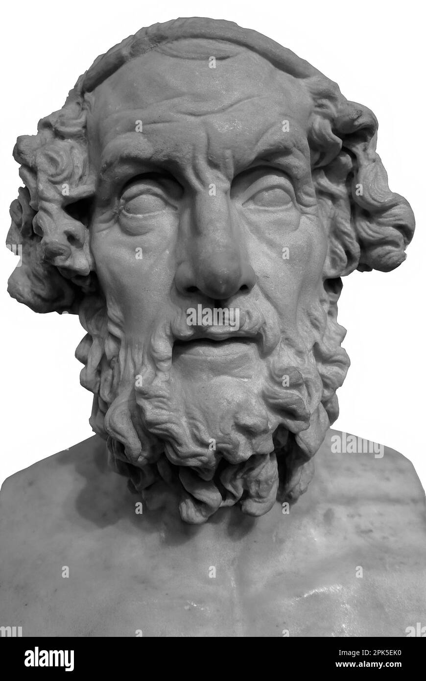 Bust of an ancient greek in black and white Stock Photo - Alamy
