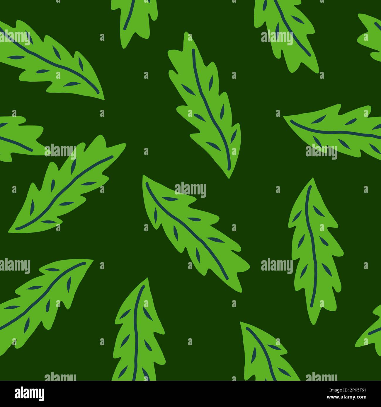 Simple leaves seamless ornament for print, packaging design Stock ...