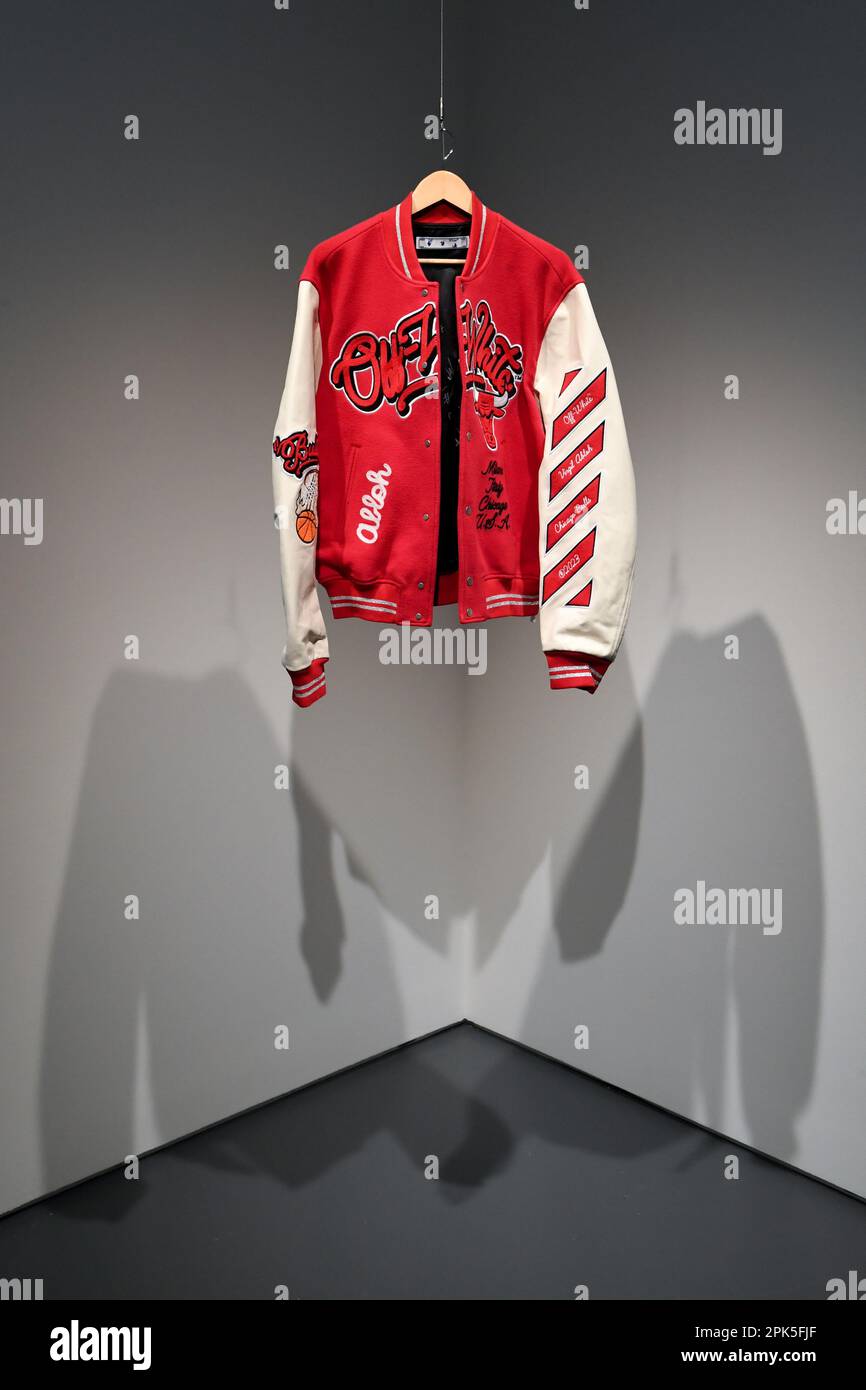 New York, USA. 05th Apr, 2023. Off-White and The Chicago Bulls Varsity ...