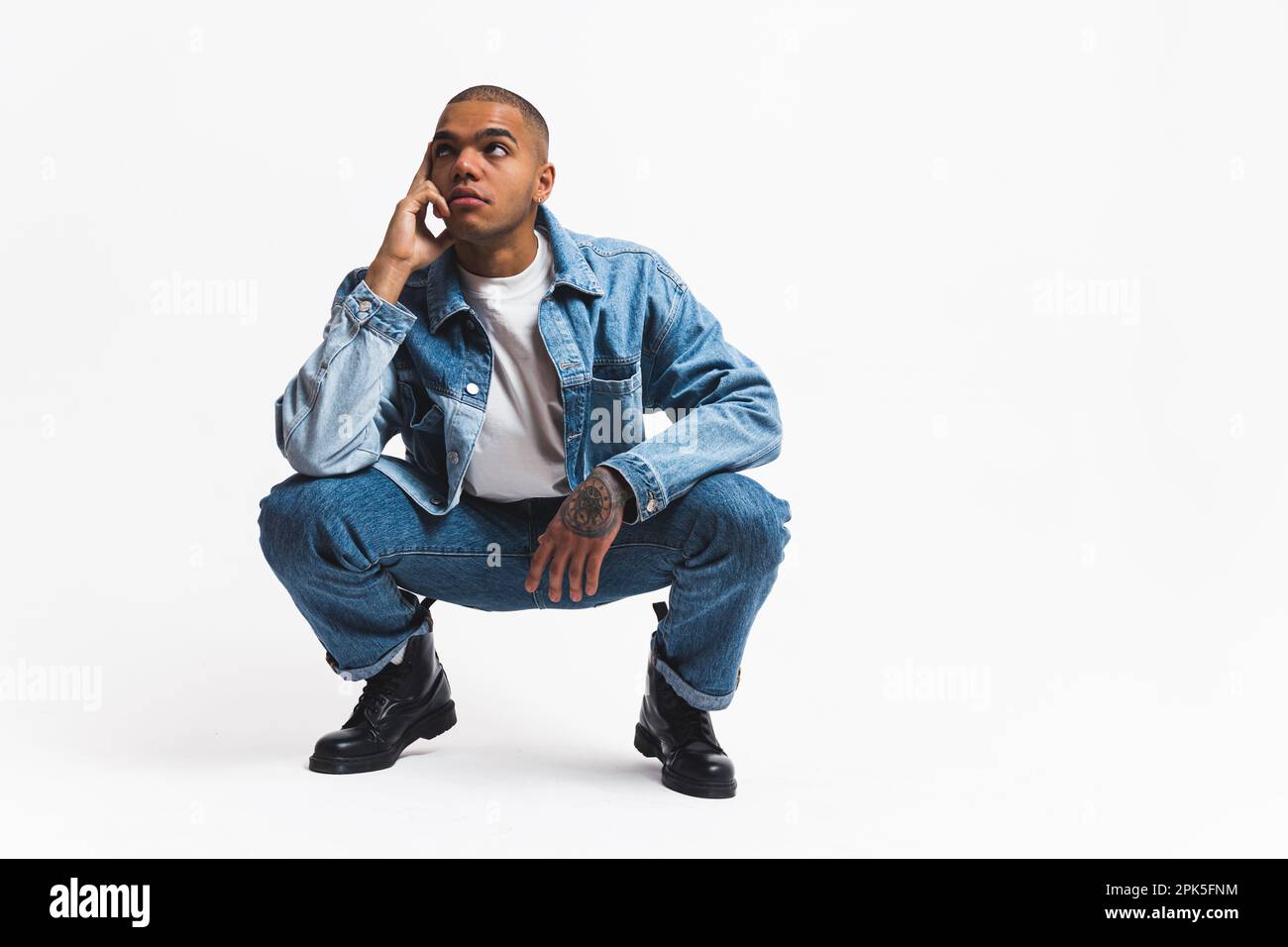 African american model doing Cut Out Stock Images & Pictures - Alamy