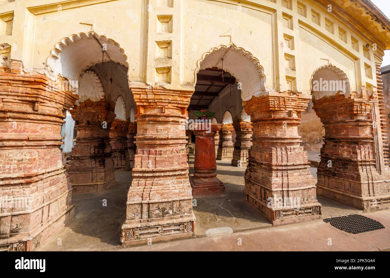 A Char–Chala (four sloped roofs) mandap in front of Lalji Temple in the ...