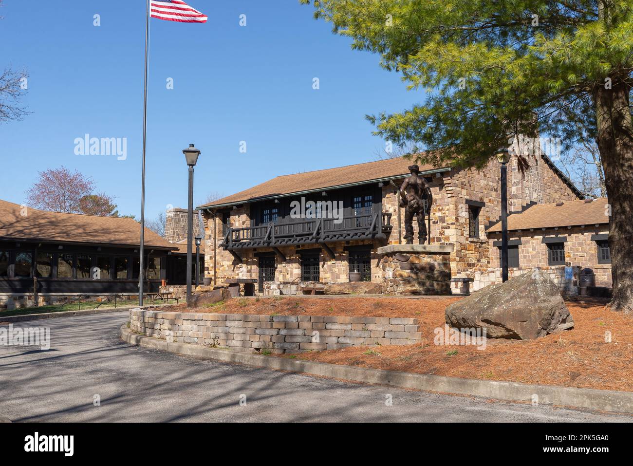 Makanda, Illinois - United States - March 20th, 2023: Exterior of the ...