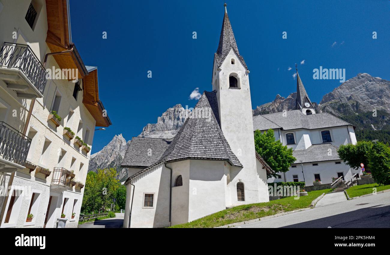 Church at San Vito di Cadore, Italy Stock Photo - Alamy