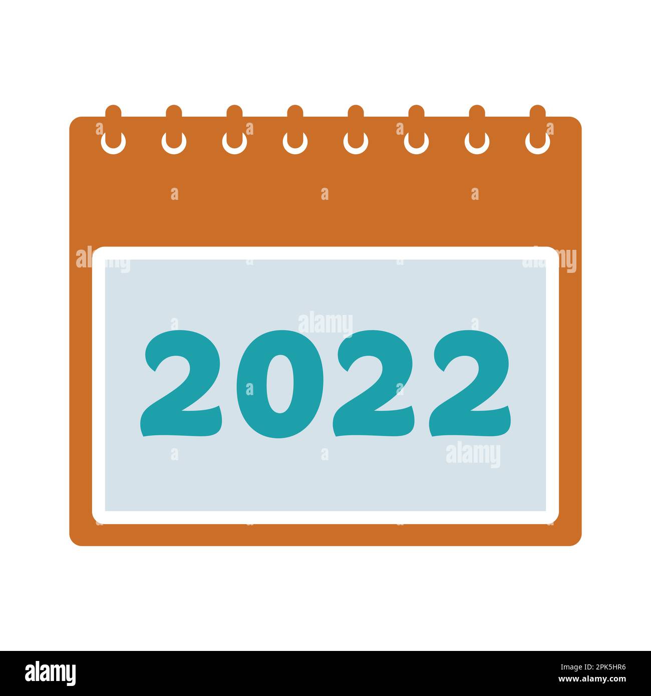 2022 Calendar Colored Icon. Editable Vector EPS Symbol Illustration ...