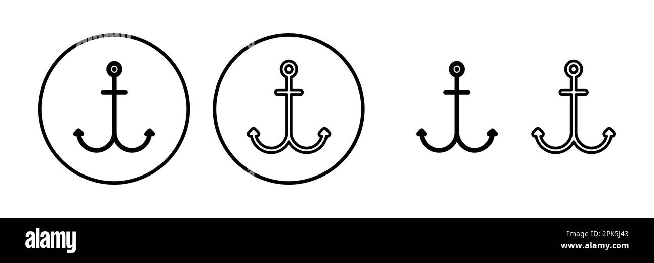 Anchor icon vector. Anchor sign. marine symbol Stock Vector Image & Art ...