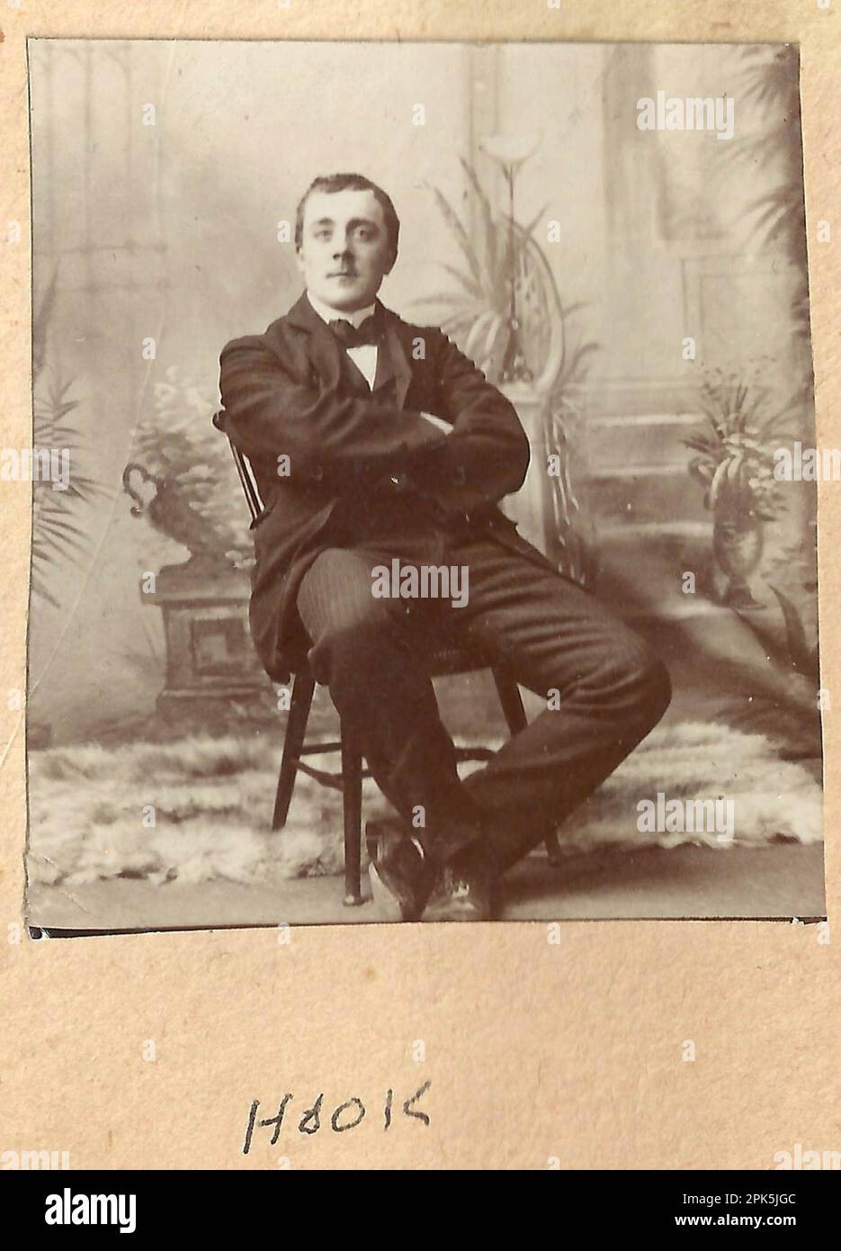 John Hook studio portrait c. 1905 Stock Photo - Alamy
