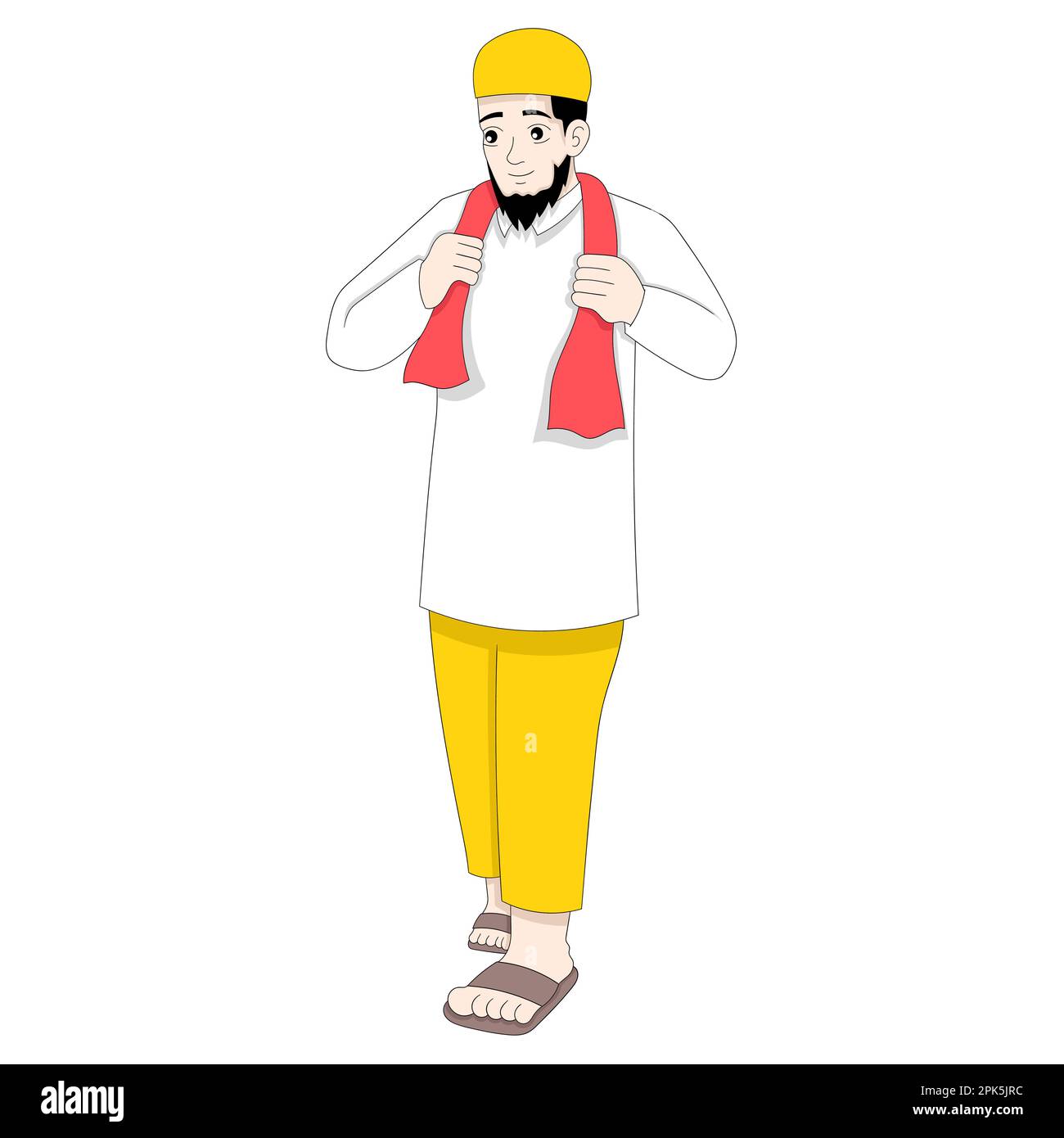 Mosque man walking Cut Out Stock Images & Pictures - Alamy