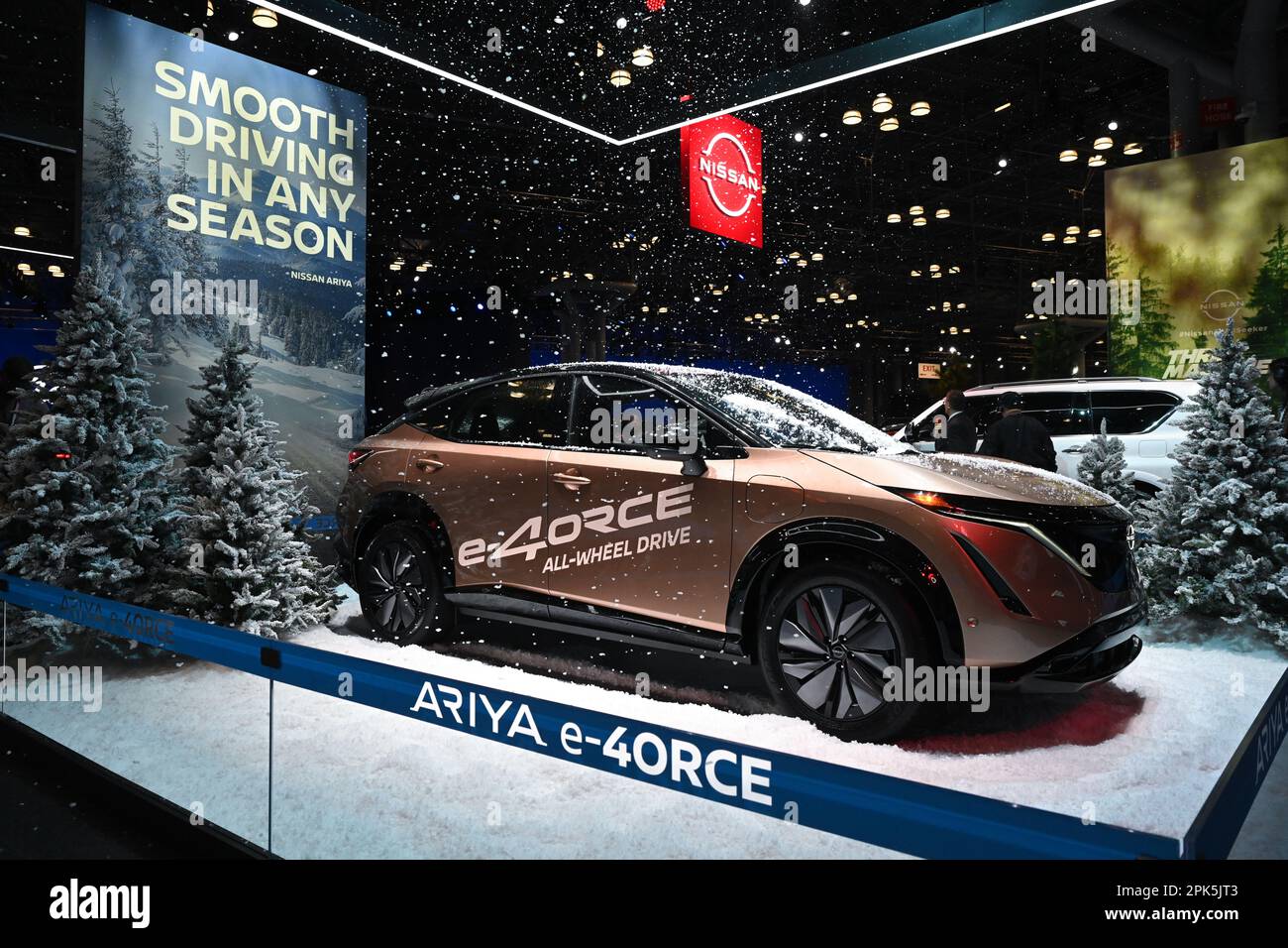 The Nissan Ariya e-4ORCE on display during the 2023 New York ...