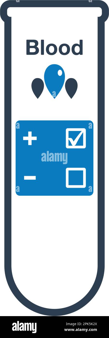 Blood Test Icon. Editable Vector Symbol Illustration Stock Vector Image ...