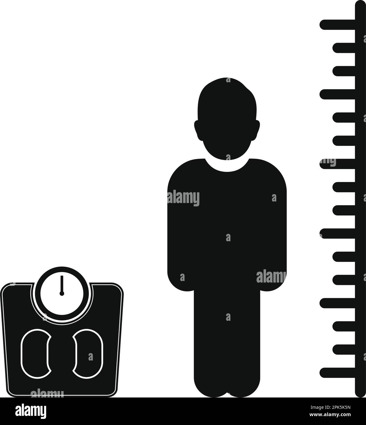 Body Mass Index Icon Flat Style Vector Eps Stock Vector Image And Art Alamy