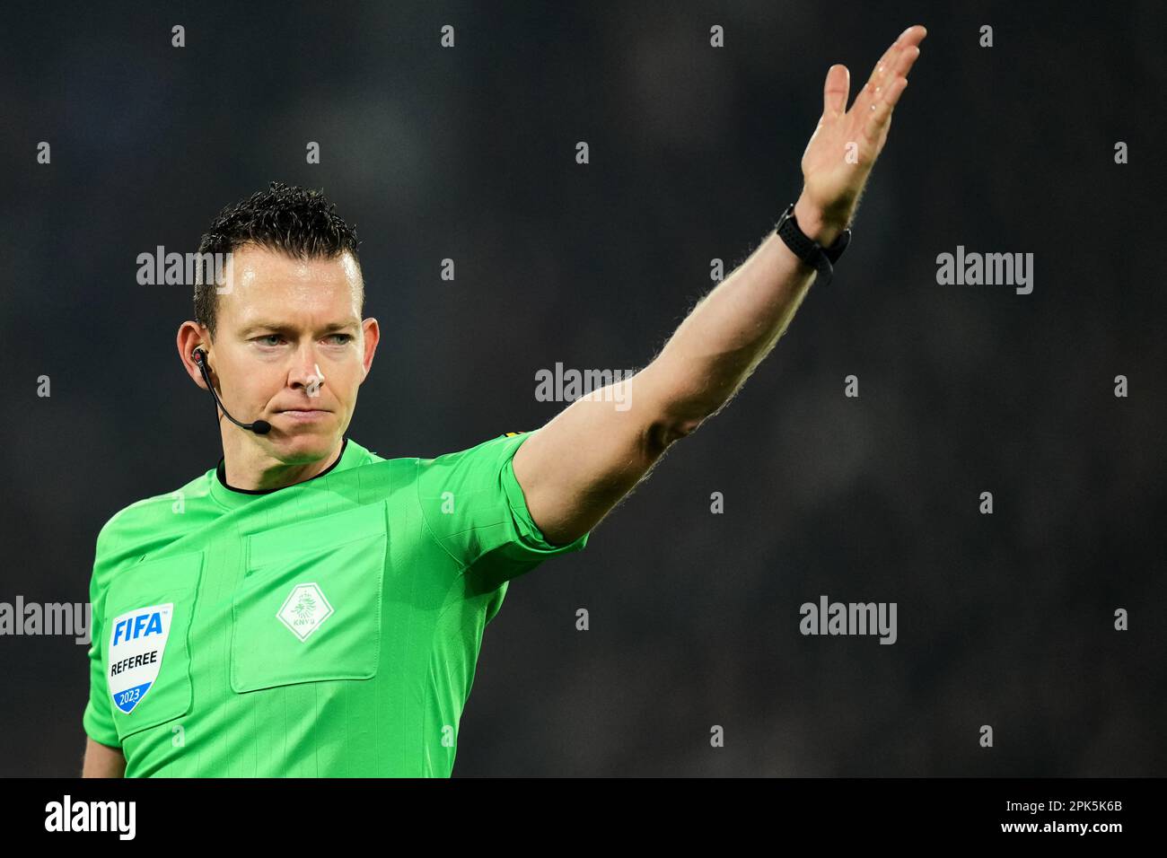 Rotterdam, Netherlands - 05/04/2023, referee Allard Lindhout during the ...