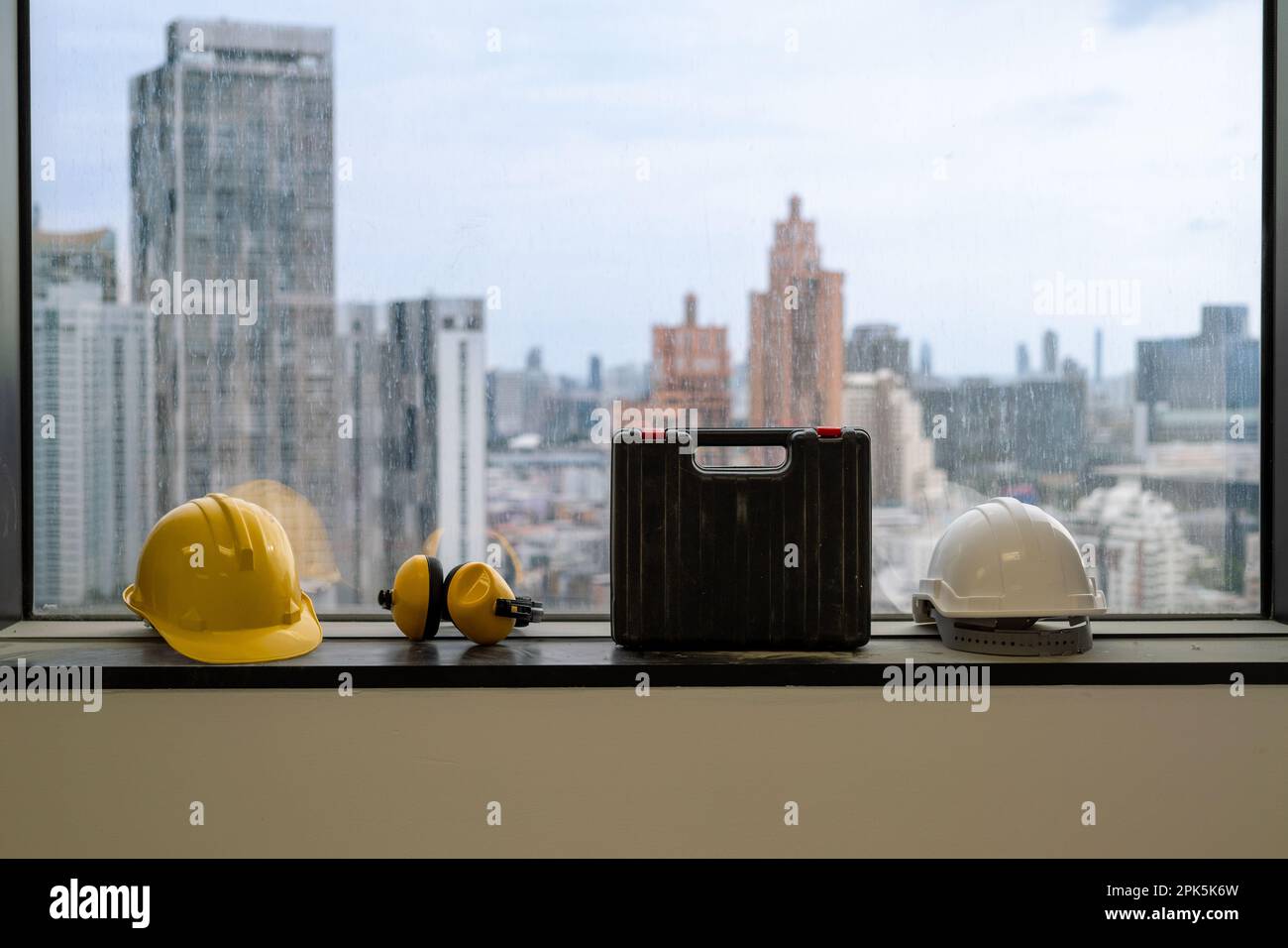 Construction site, Building Construction site, Safety first equipment ...