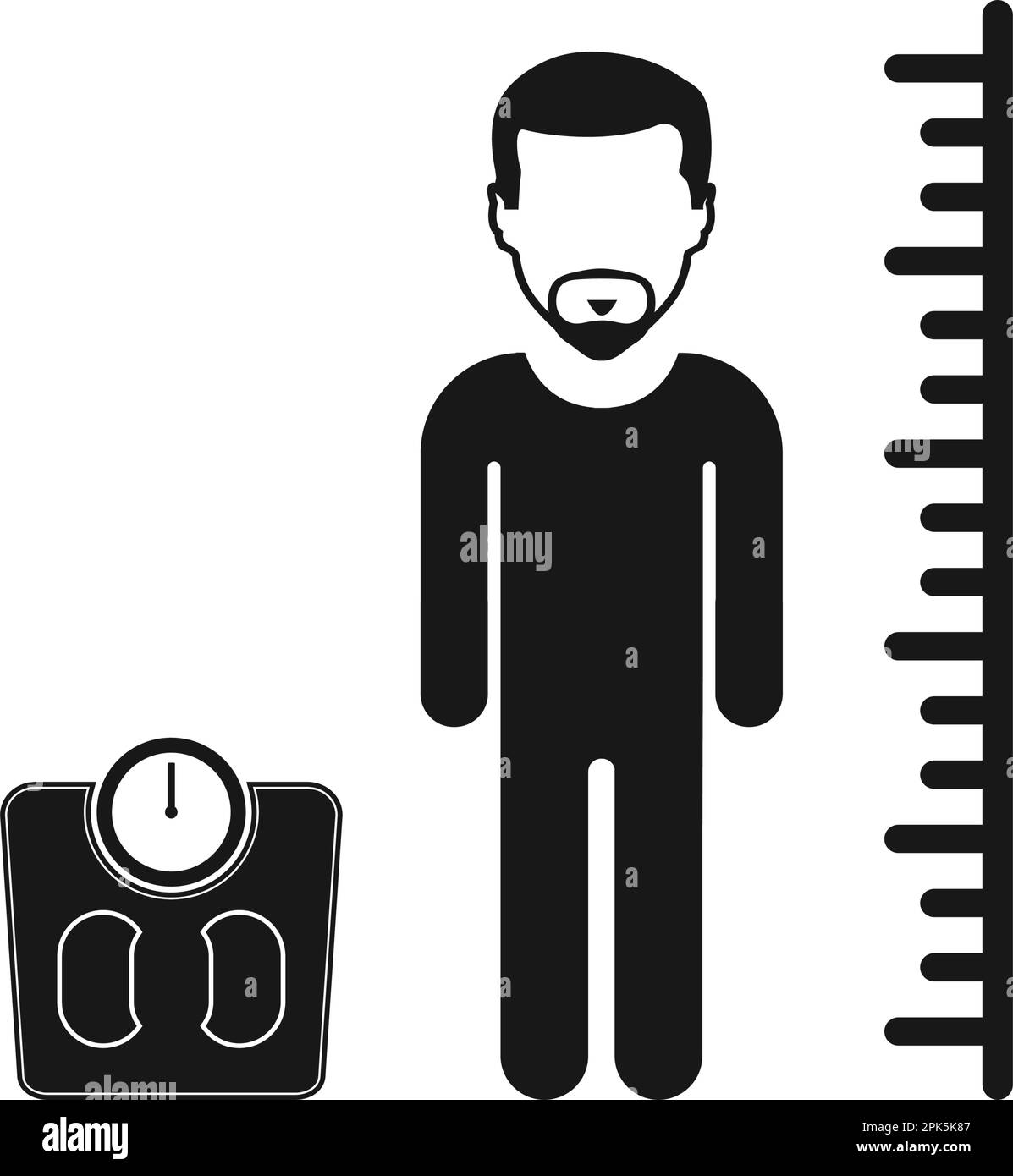 Body Mass Index Icon. Flat style vector EPS Stock Vector Image & Art ...