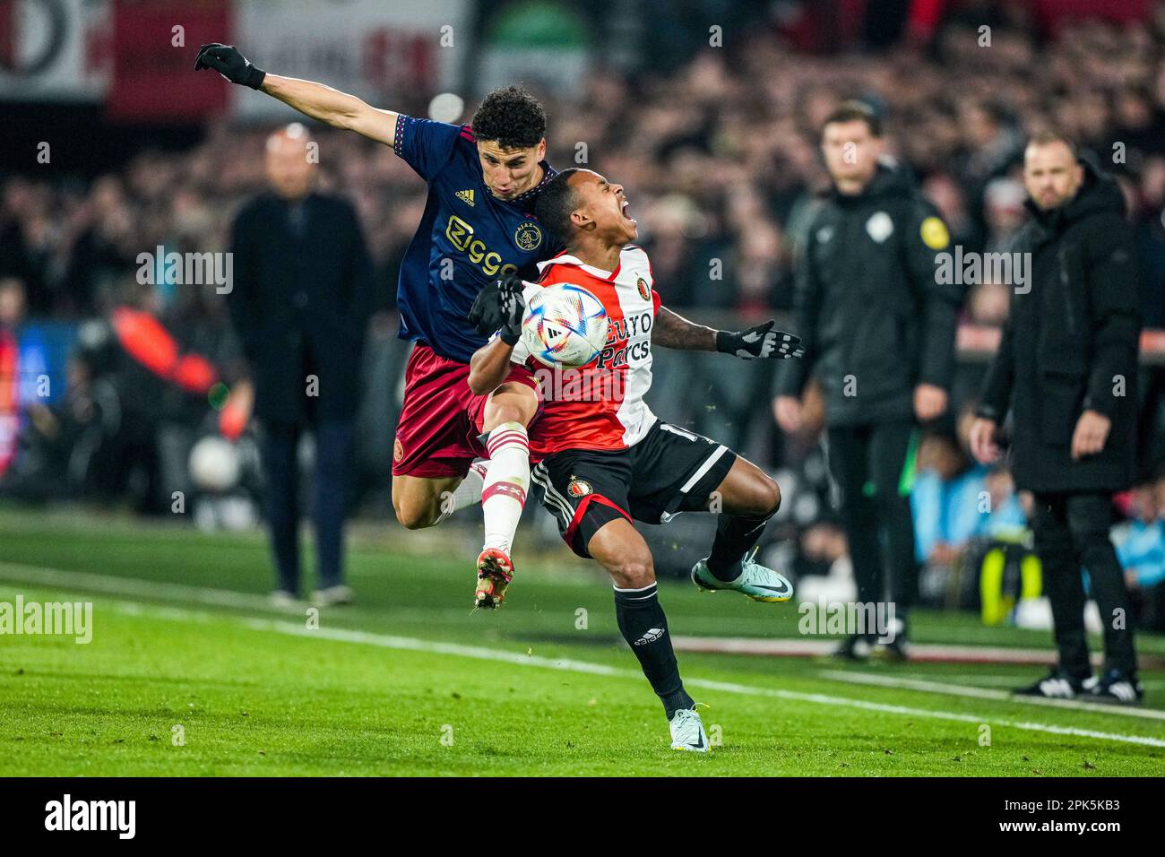 Rotterdam, Netherlands - 05/04/2023, Jorge Sanchez of Ajax, Igor Paixao ...