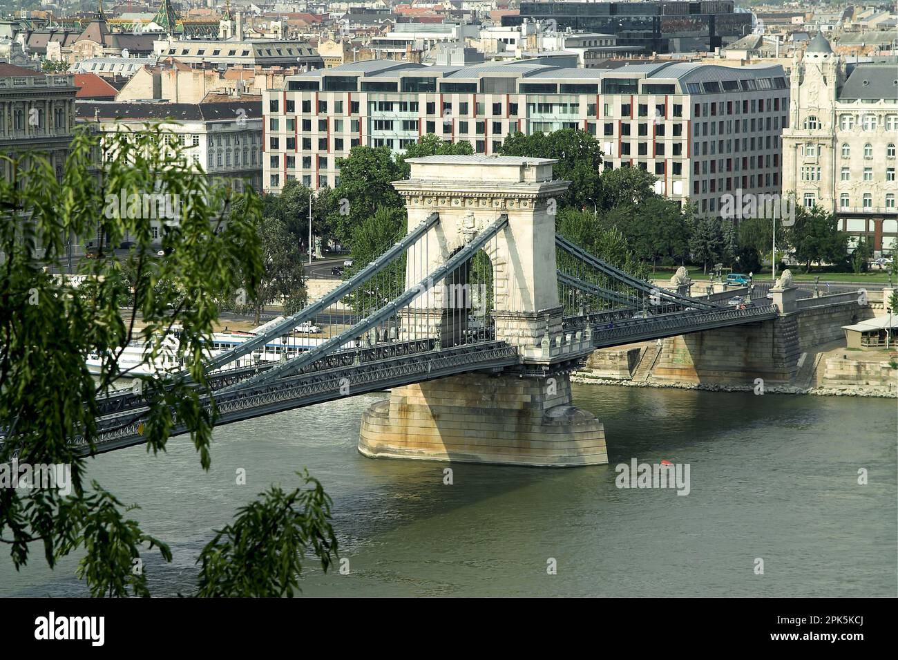 Budapest, Węgry, Ungarn, Hungary, Széchenyi lánchíd; Széchenyi ...