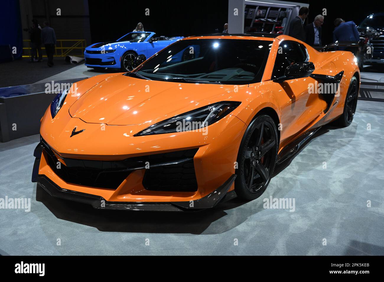 The 2023 Chevrolet Corvette Z06 3LZ Coupe on display during the 2023 New York International Auto ...