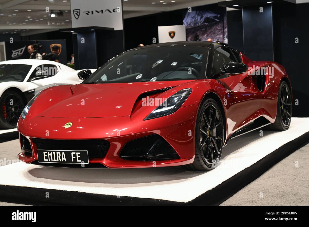 The 2023 Lotus Emira on display during the 2023 New York International ...