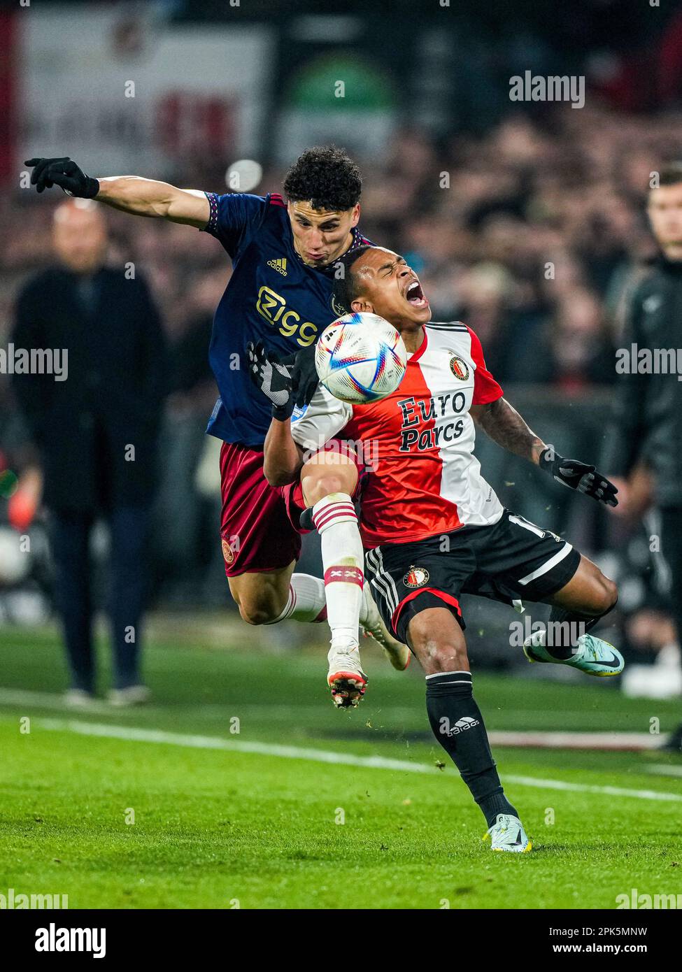 Rotterdam, Netherlands - 05/04/2023, Jorge Sanchez of Ajax, Igor Paixao ...