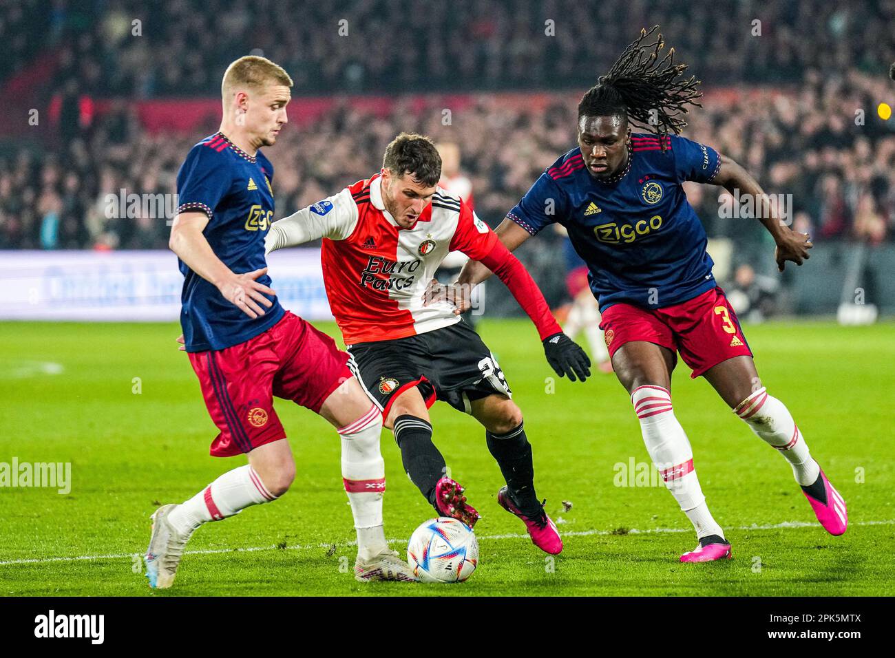 Rotterdam, Netherlands - 05/04/2023, Kenneth Taylor of Ajax, Santiago ...
