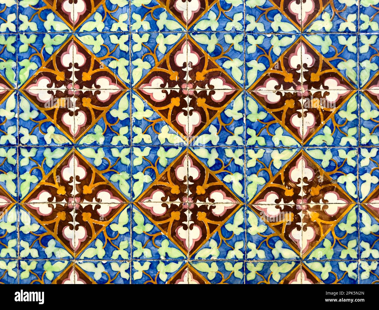 Old Traditional Portuguese azulejos, painted ceramic tilework Stock ...