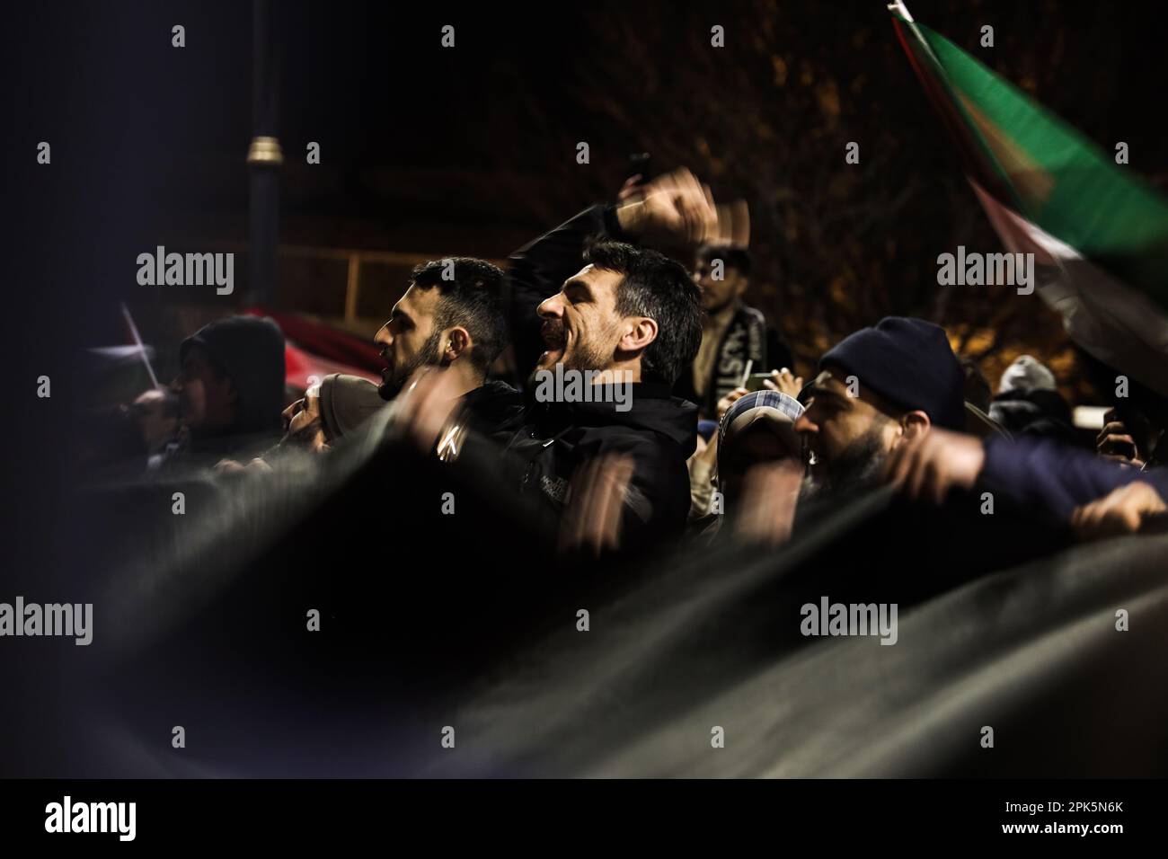 Istanbul, Istanbul, Turkey. 6th Apr, 2023. A furious vigil was held in ...